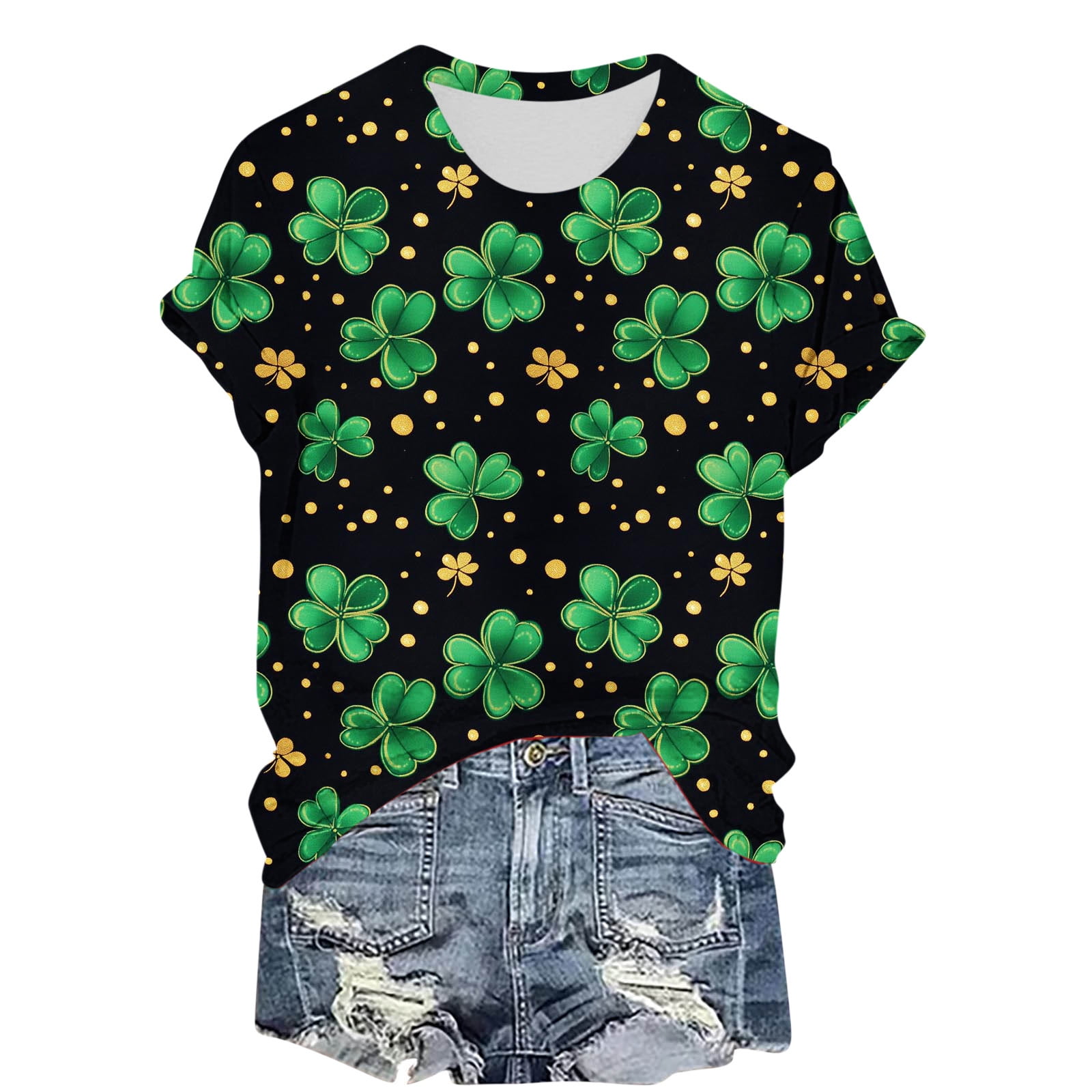 SYMOID St. Patrick's Day Festive Top Shirts for Juniors Women Green ...