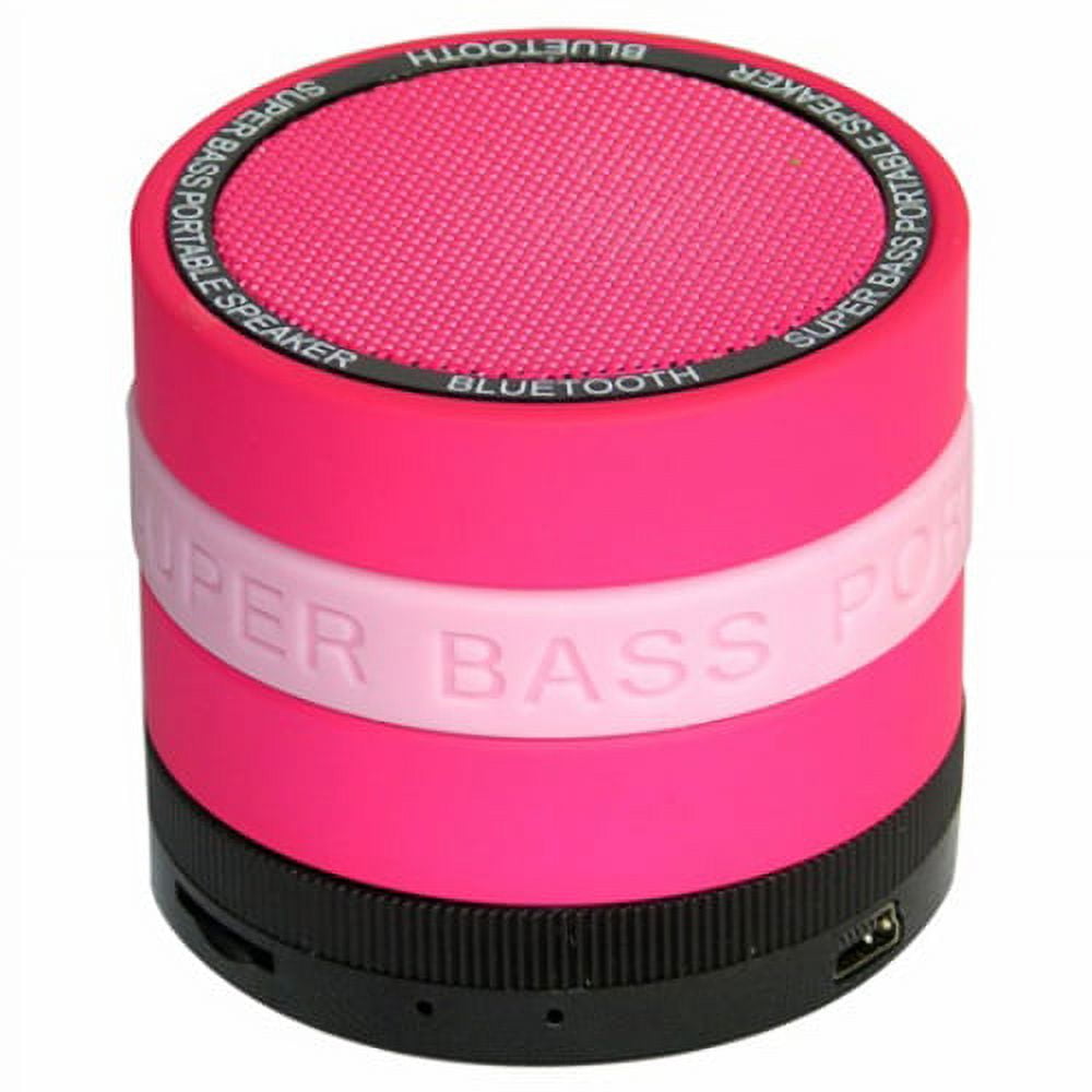 SYN Portable Bluetooth Speaker with 8 Customizable Color Bands - Pink ...
