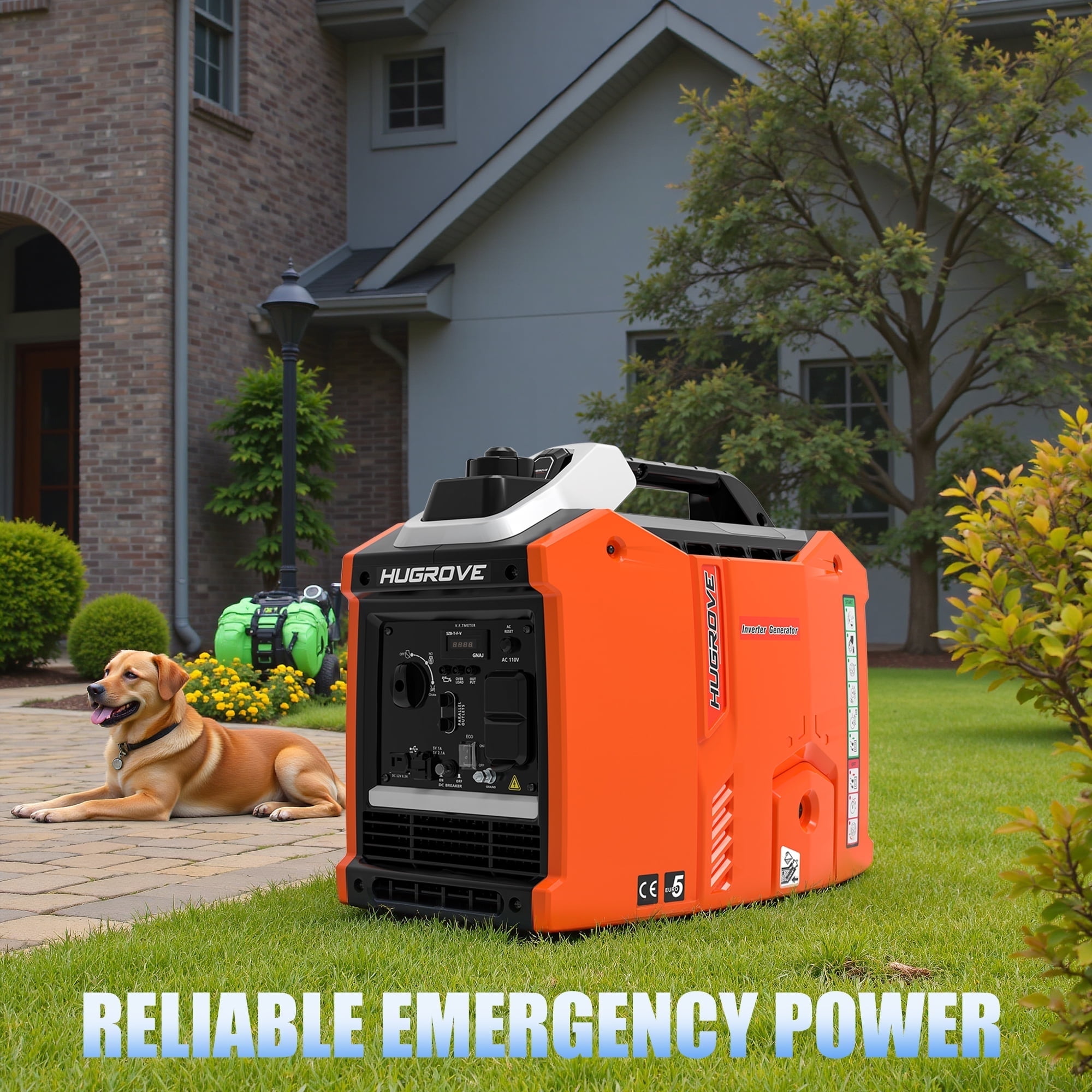 SYNAGR 1800W Ultra-Quiet Portable Inverter Generator for Home & Outdoor ...