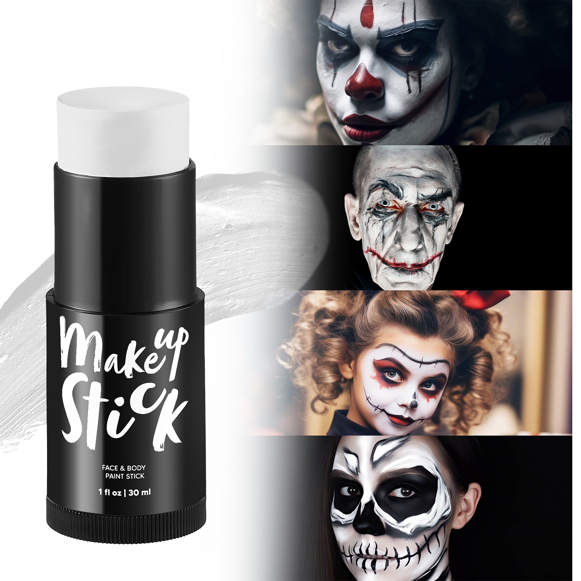 SYNCFUN 1 oz Halloween Black Face Paint Stick,Halloween Body Paint ...