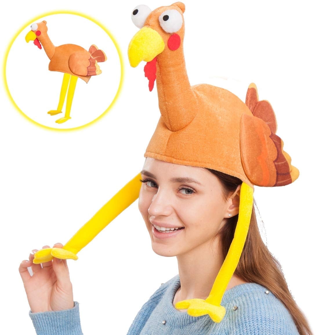 Joyfy 1PCS Turkey Hat,Turkey Costume Adults Thanksgiving Hats - Walmart.com