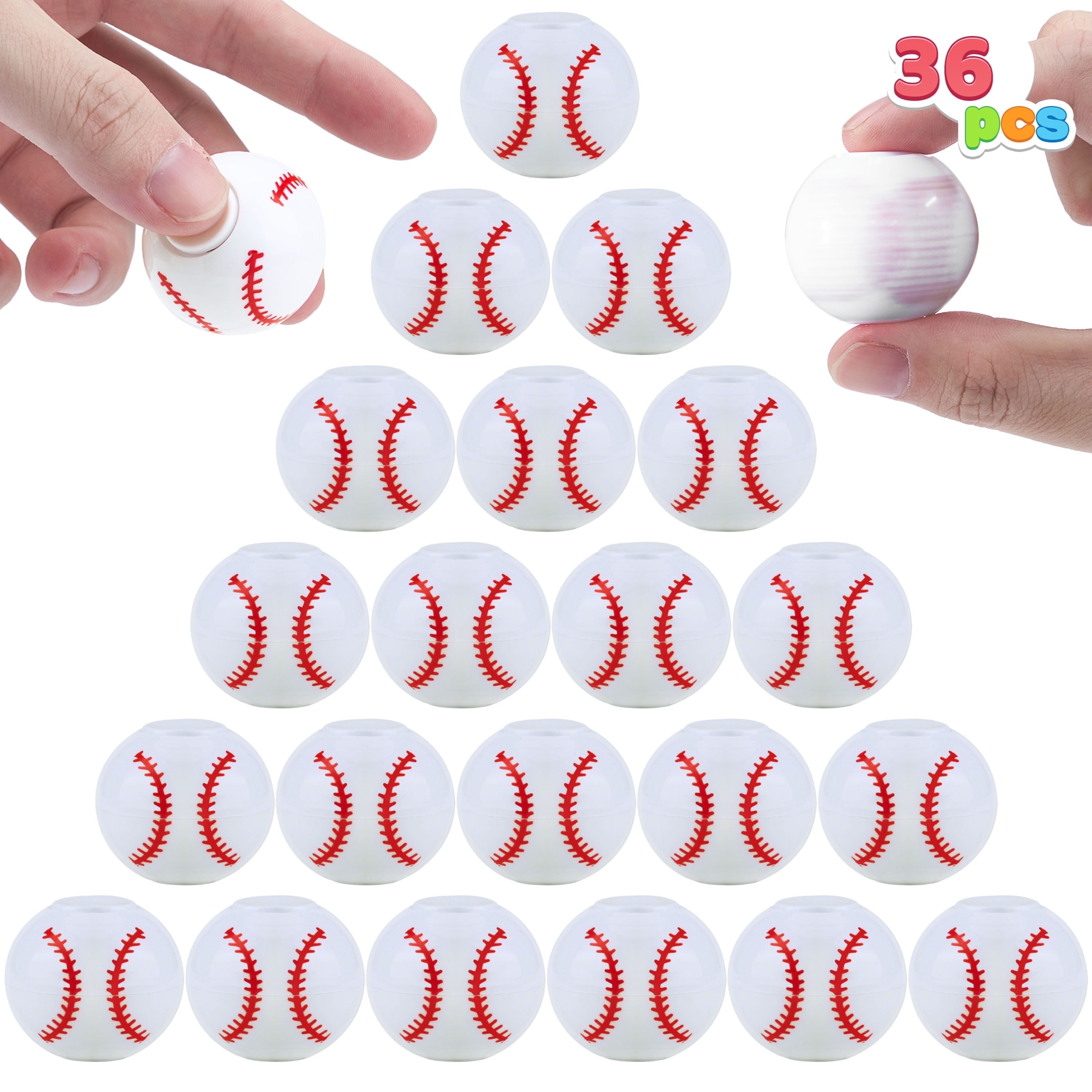 SYNCFUN 36 Pack Baseball Party Favors for Kids Fidget Spinners Balls ...