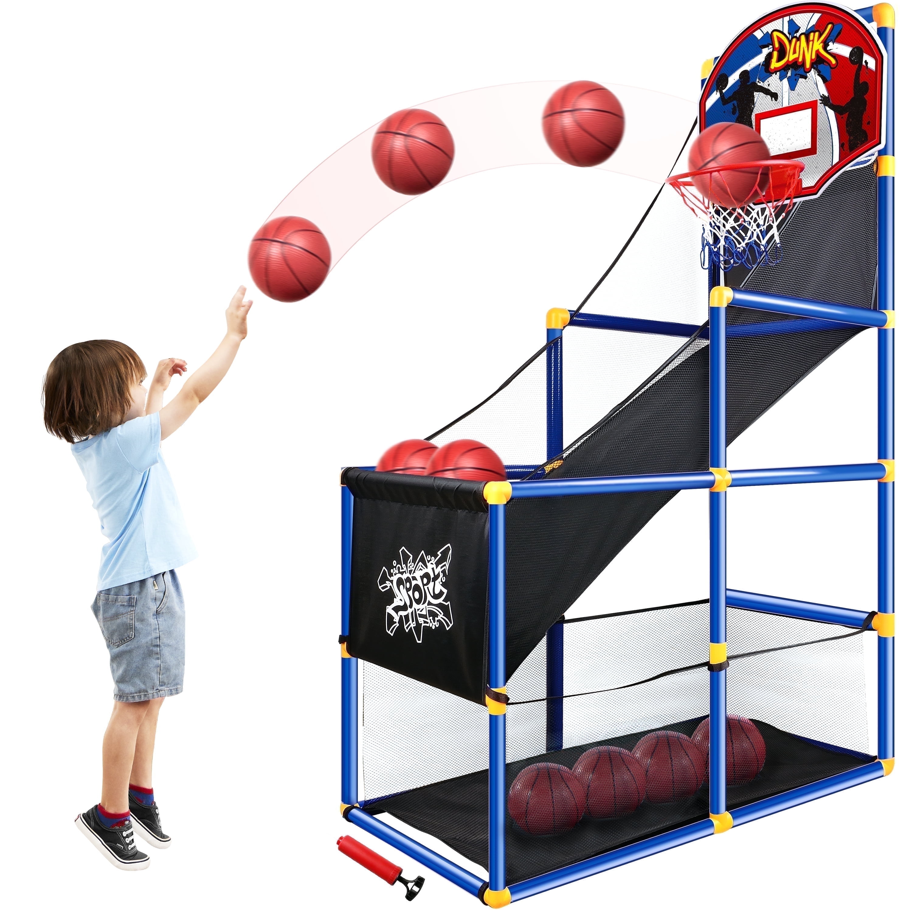 Syncfun Indoor Games Sports Arcade Basketball Game for Kids, Basketball ...