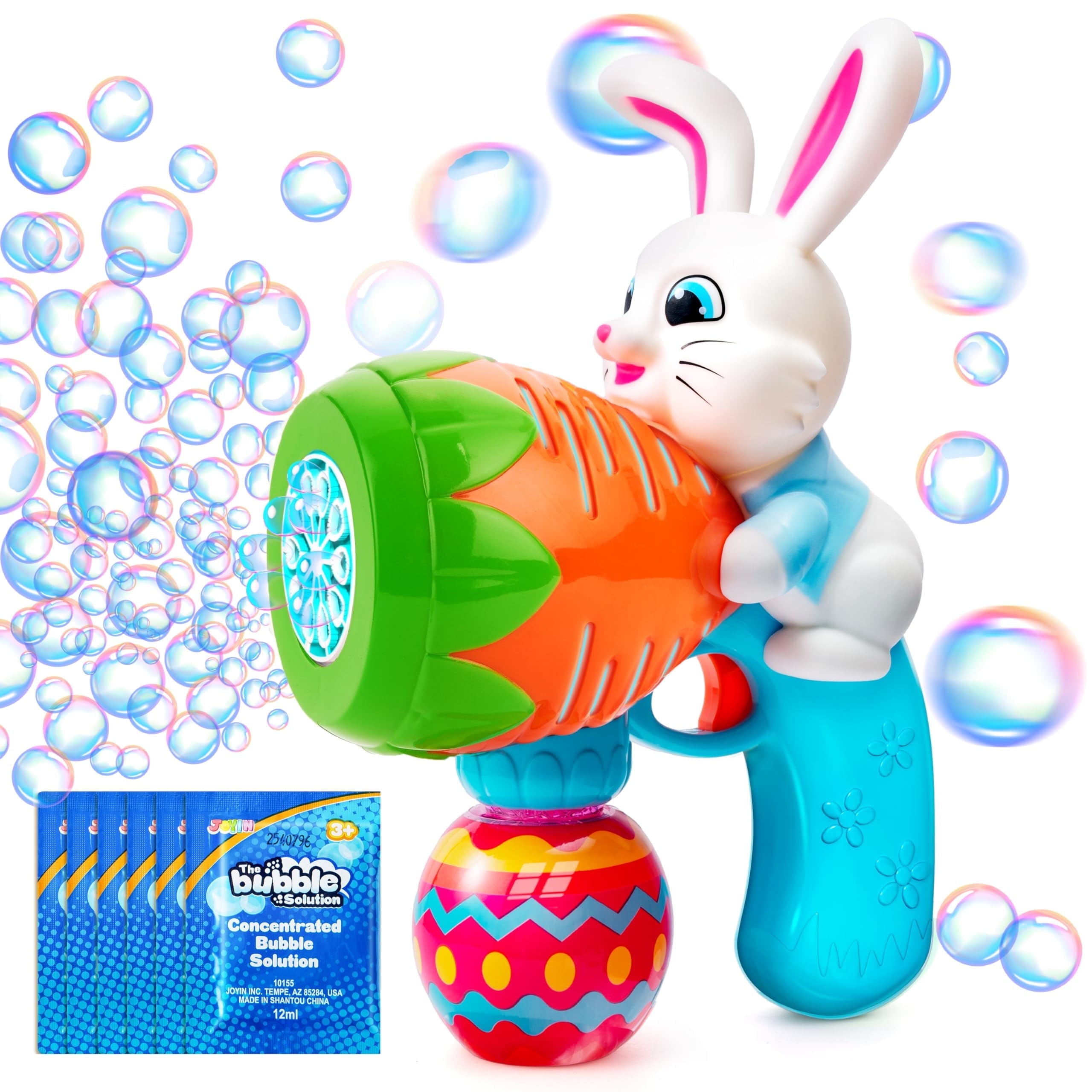 Syncfun Bubble Gun Light Up Bunny Easter Toys for Kids Ages 3-8, Rabbit ...