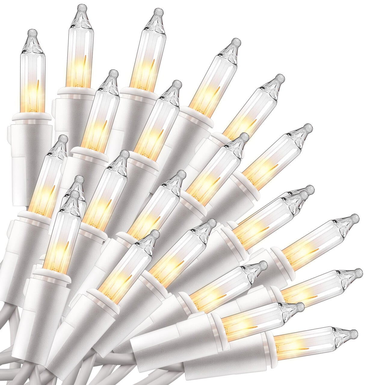 SYNCFUN Clear Christmas Lights,39FT 200(2x100)-Count Led Clear White ...