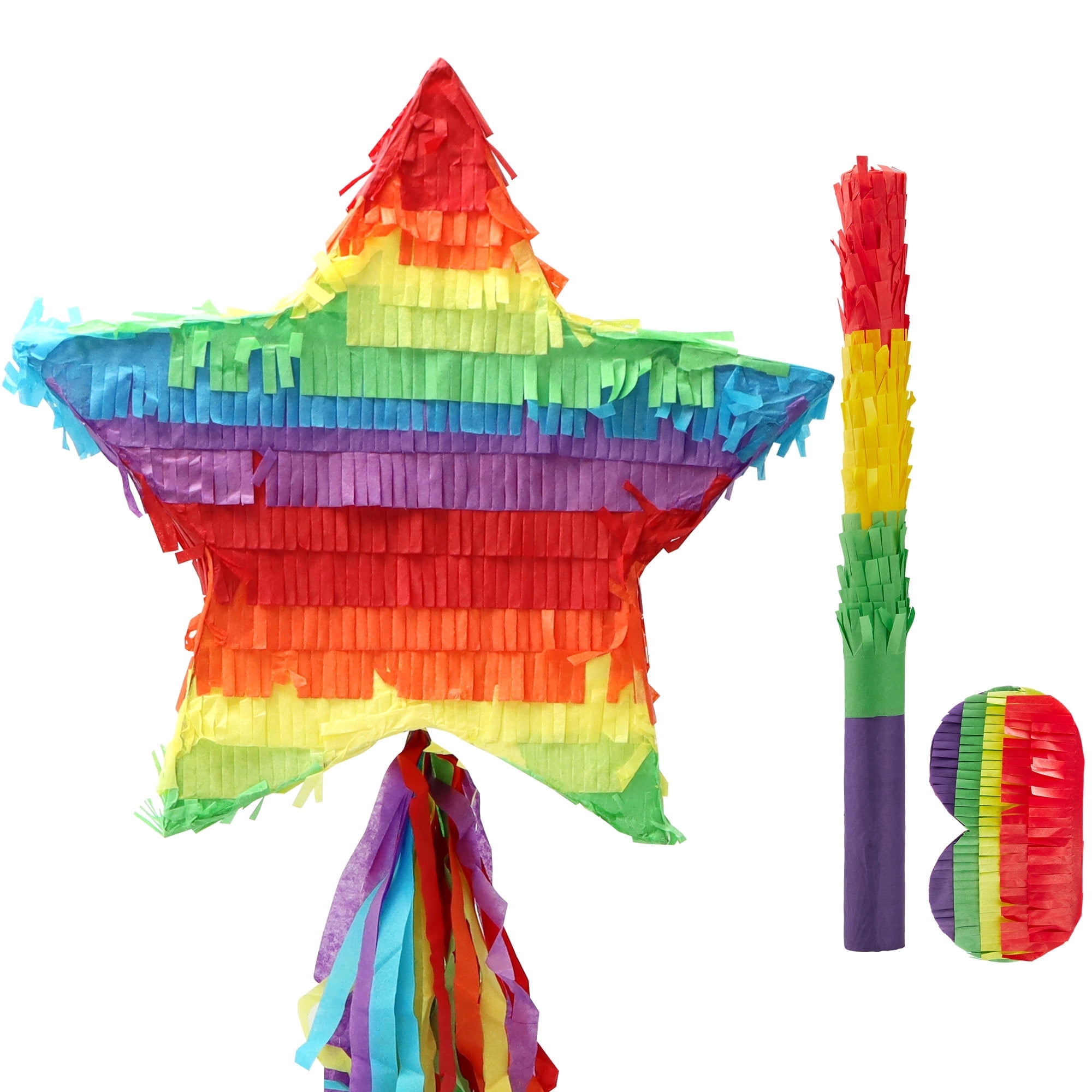 Joyfy Star Pinata for Kids Birthday Party 12.6"x 12.6"x 3" Party ...
