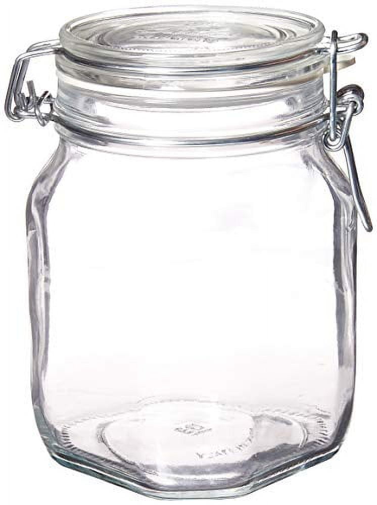 - SYNCHKG122276 Fido Clear Glass Jar with 85 mm Gasket,1 Liter (Pack of ...