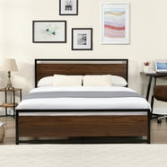 Lusimo King Size Bed Frame No Box Spring Needed Heavy Duty 14 Inch ...