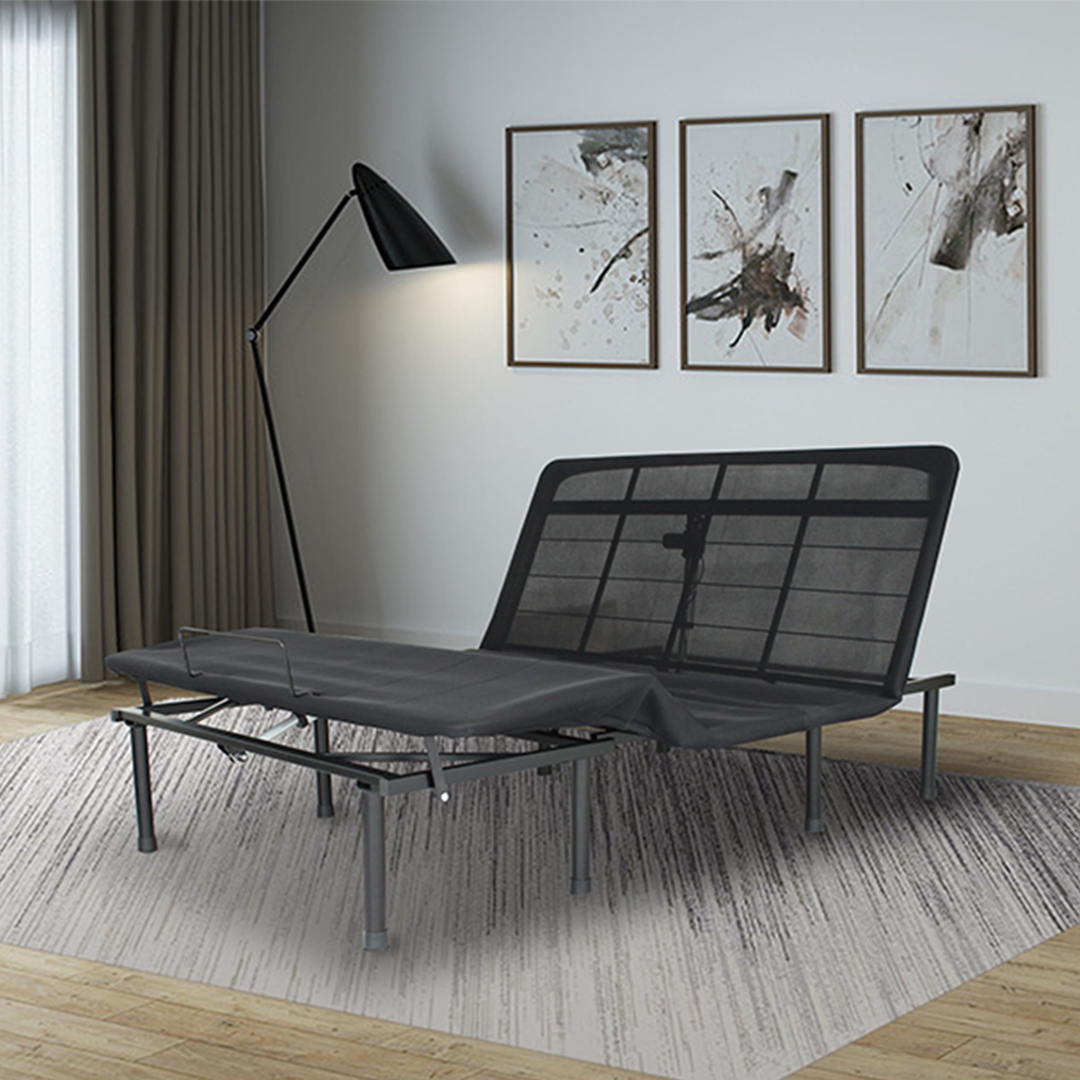 SYNGAR Electric Adjustable Bed Frame Queen for Bedroom, Queen Bed Frame ...