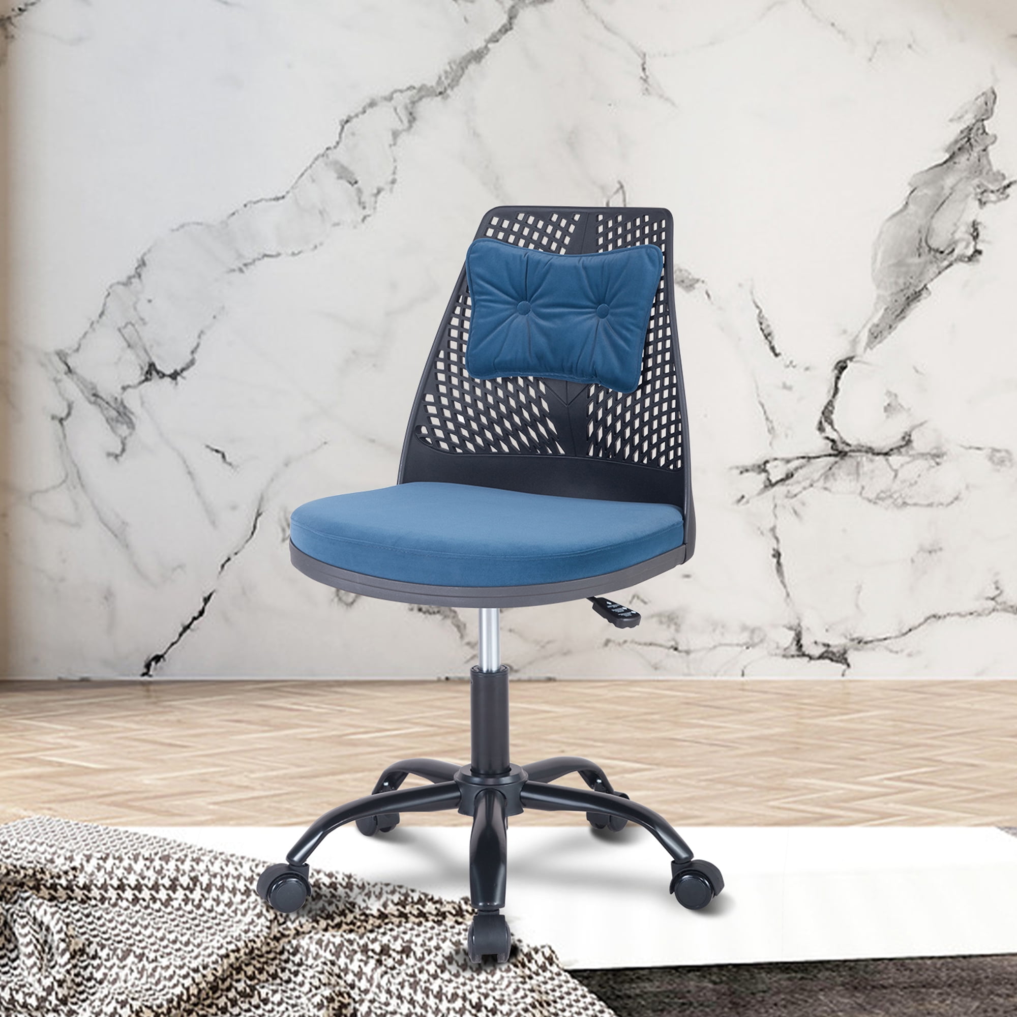 SYNGAR Ergonomic Desk Chair, Upholstered Swivel Office Chair with ...
