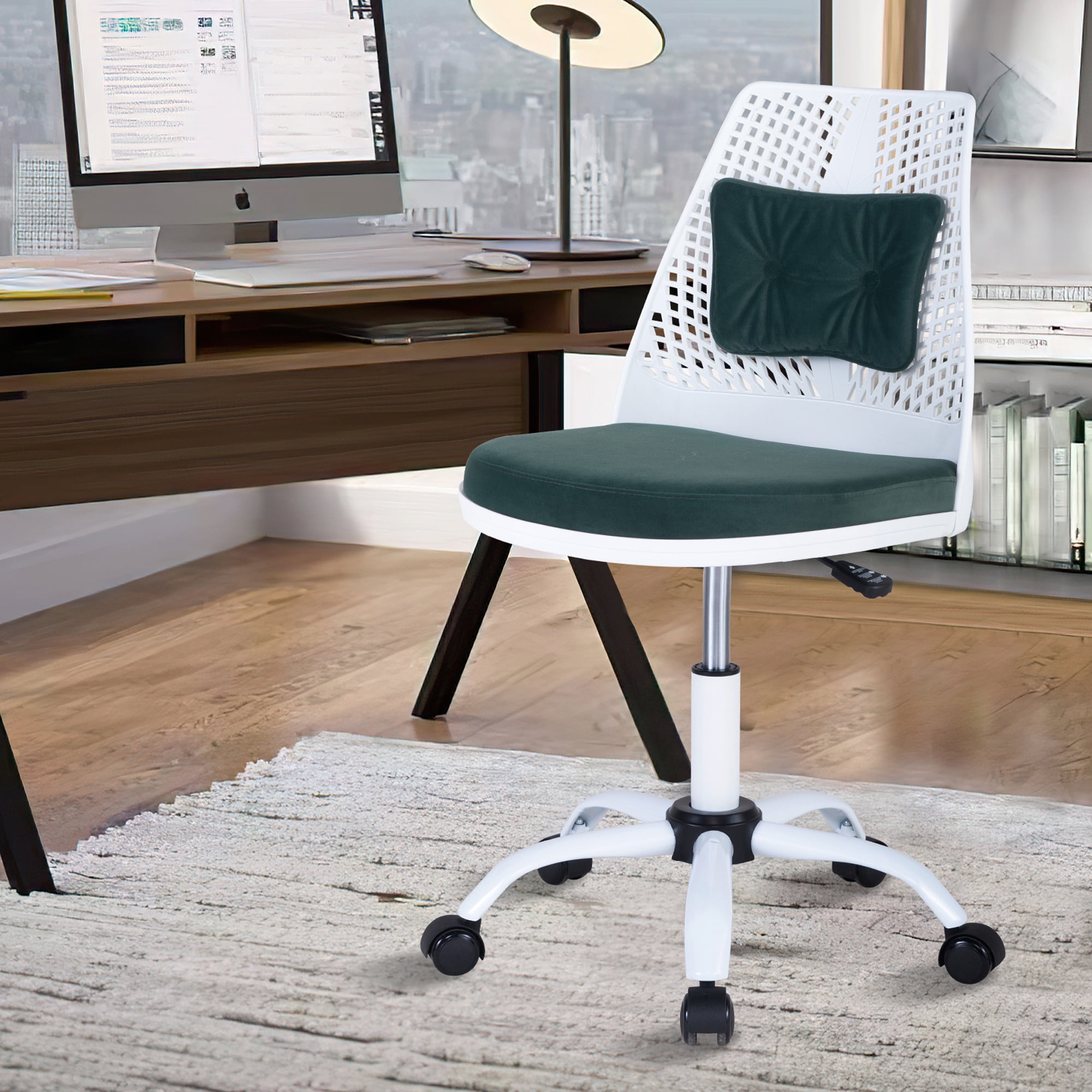SYNGAR Modern Fabric Task Chair, Home Office Chair Computer Desk Chair ...