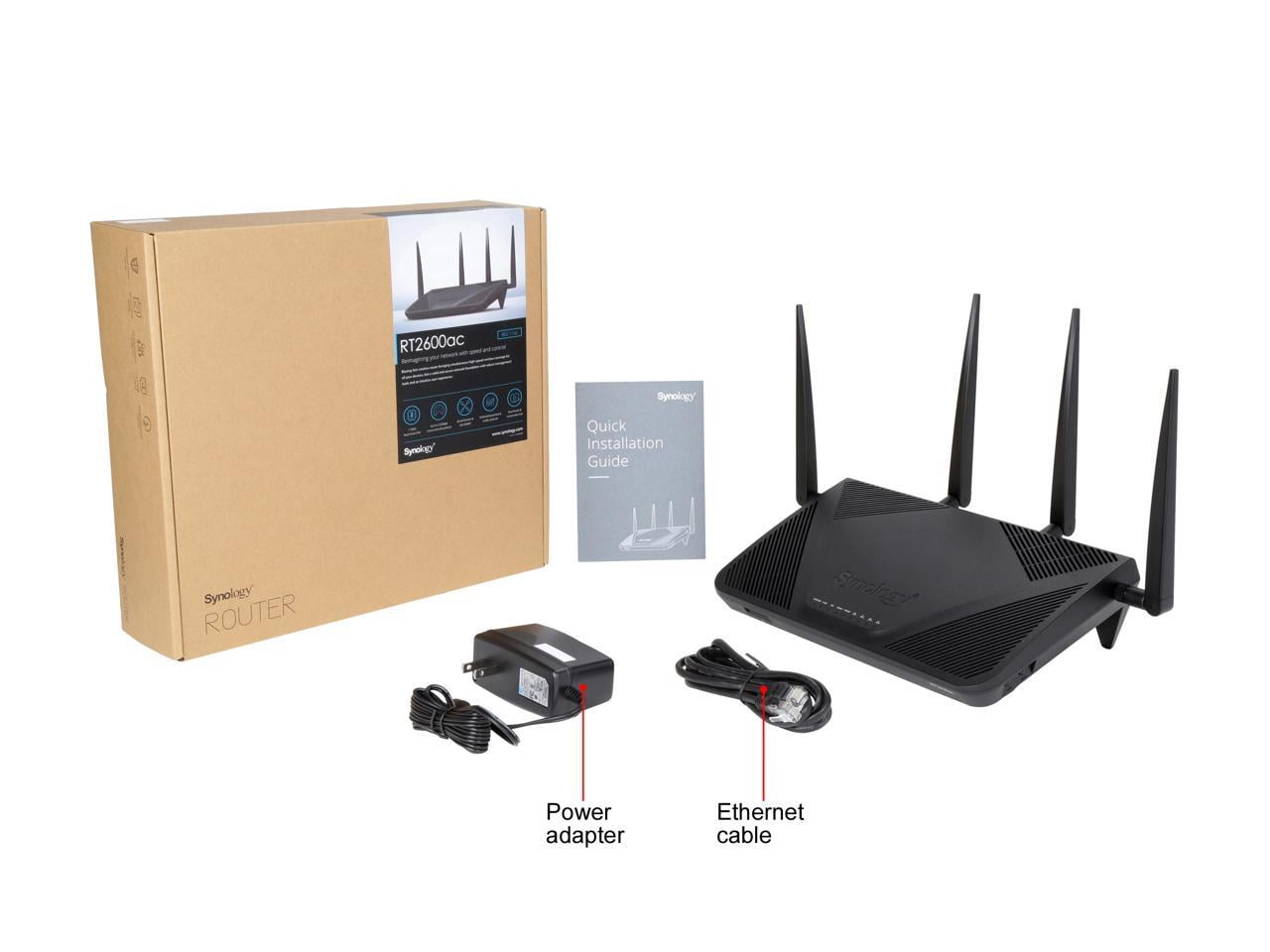 SYNOLOGY RT2600ac Wi-Fi AC 2600 Gigabit Router - Walmart.com