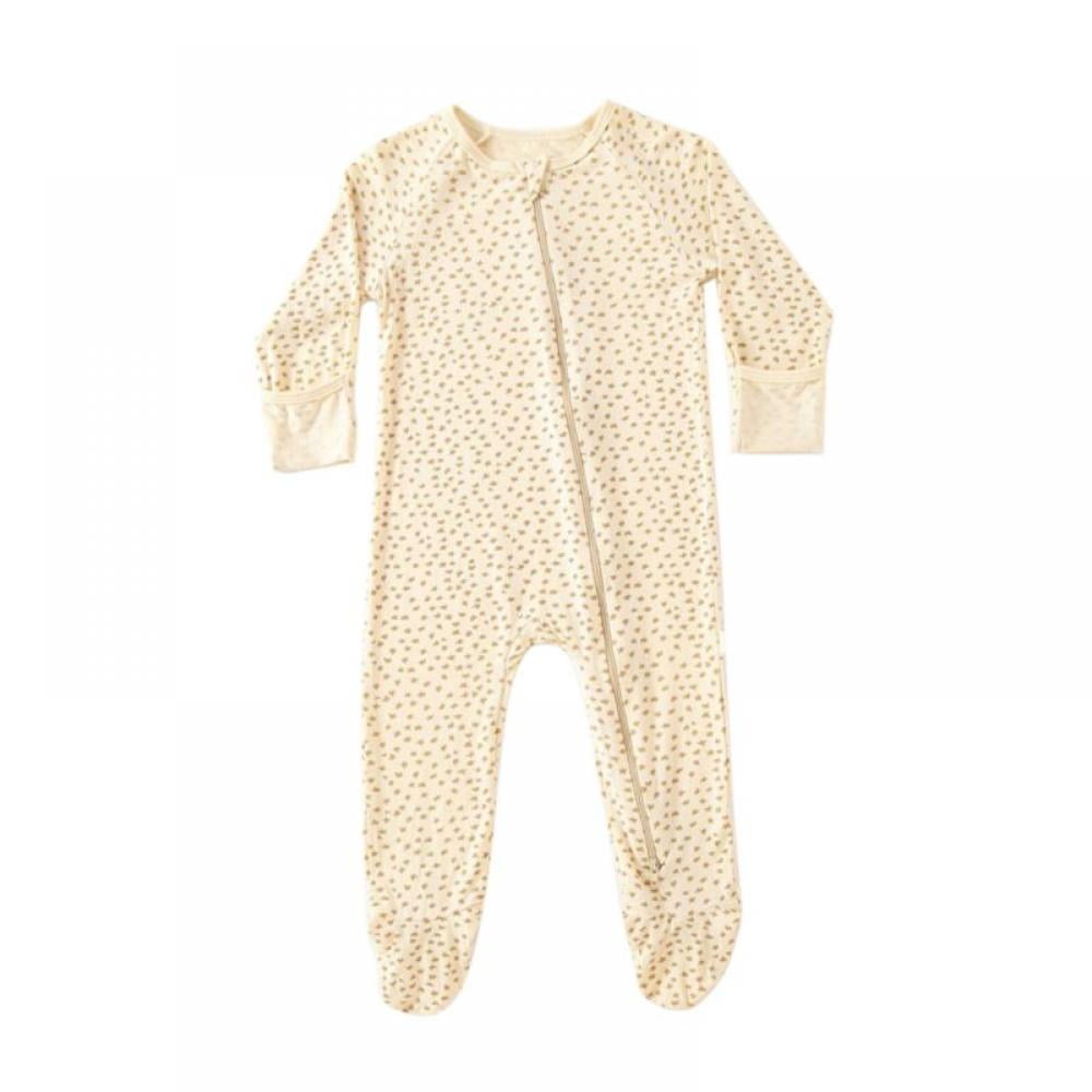 SYNPOS 0-24M Baby Boys Girls Organic Cotton Zip-Front Sleeper Pajamas ...