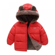 SYNPOS 18M-6T Winter Coats for Kids with Hoods Light Puffer Jacket for Baby Girls, Infants ...