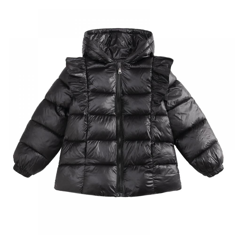 SYNPOS 18M-6T Winter Coats for Kids with Hoods Light Puffer Jacket for Baby Girls, Infants ...