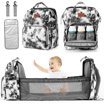 Waterproof Diaper Bag Backpack for Travel with Changing Station for ...