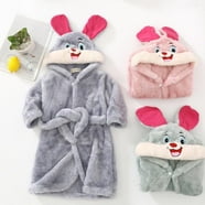 Hudson Baby Infant Girl Plush Animal Face Bathrobe, Pretty Elephant, 0 ...