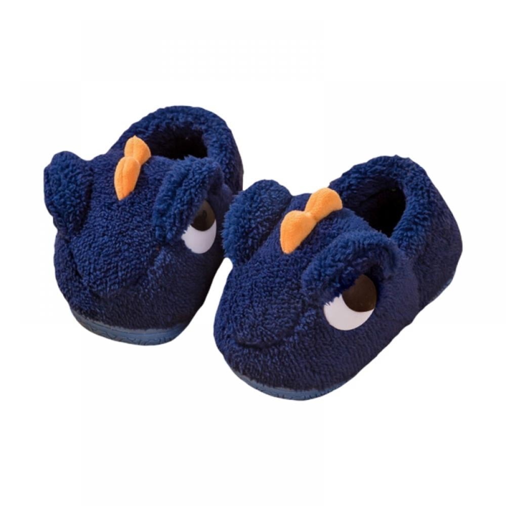 SYNPOS Baby Boys Girls Soft Plush Slippers Cartoon Toddler Infant Warm ...