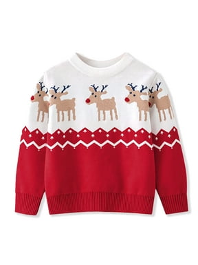 Barbie Toddler Girls Sweater Christmas Tree Snowman Pattern Crewneck ...
