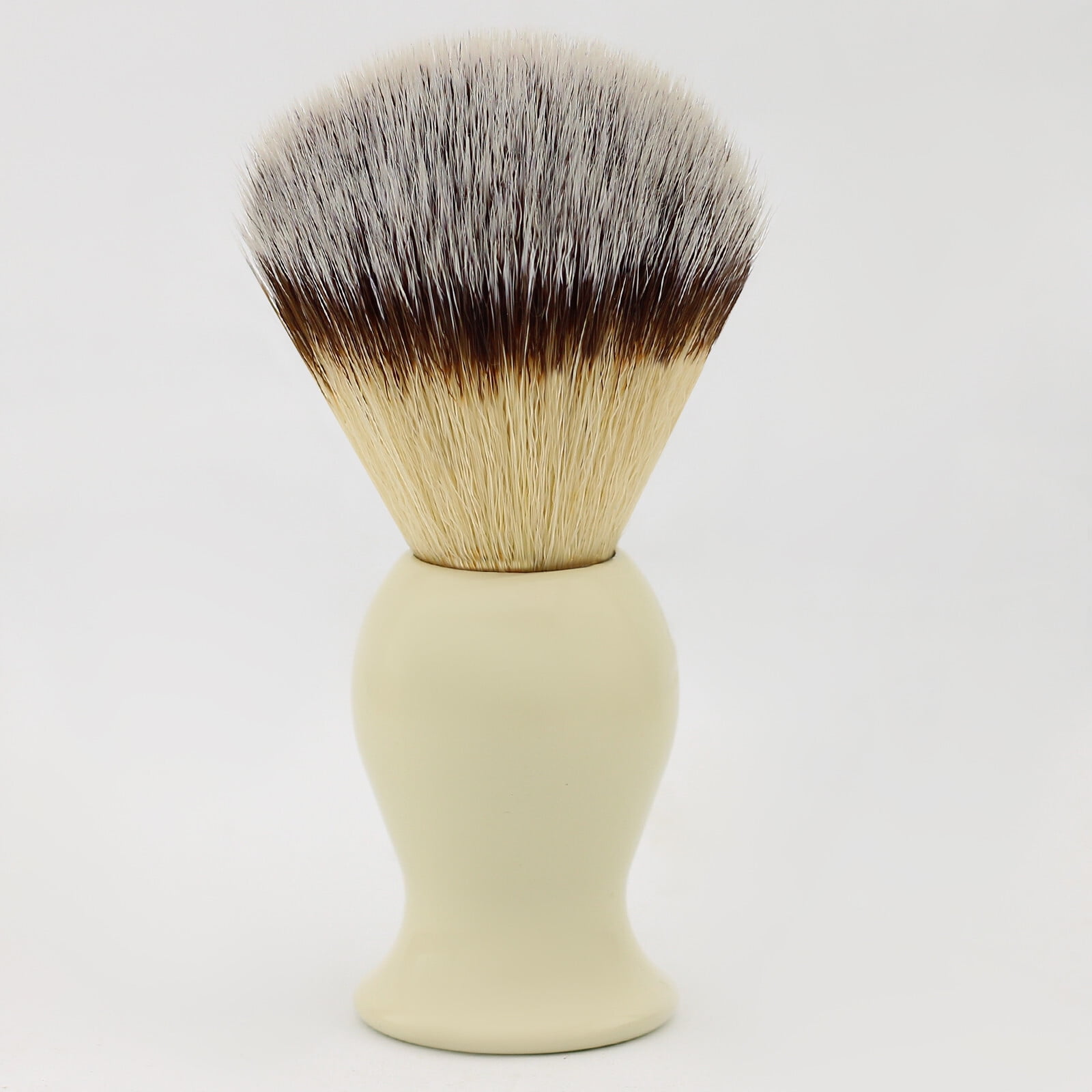 SYNTHETIC SILVER TIP BADGER HAIRS SHAVING BRUSH HOME SHAVE BARBER SALON ...