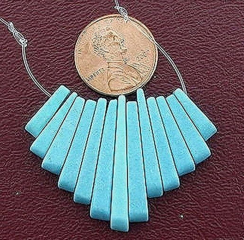 SYNTHETIC TURQUOISE CLEOPATRA 13 Pc FAN BEAD SET CF11 - Walmart.com