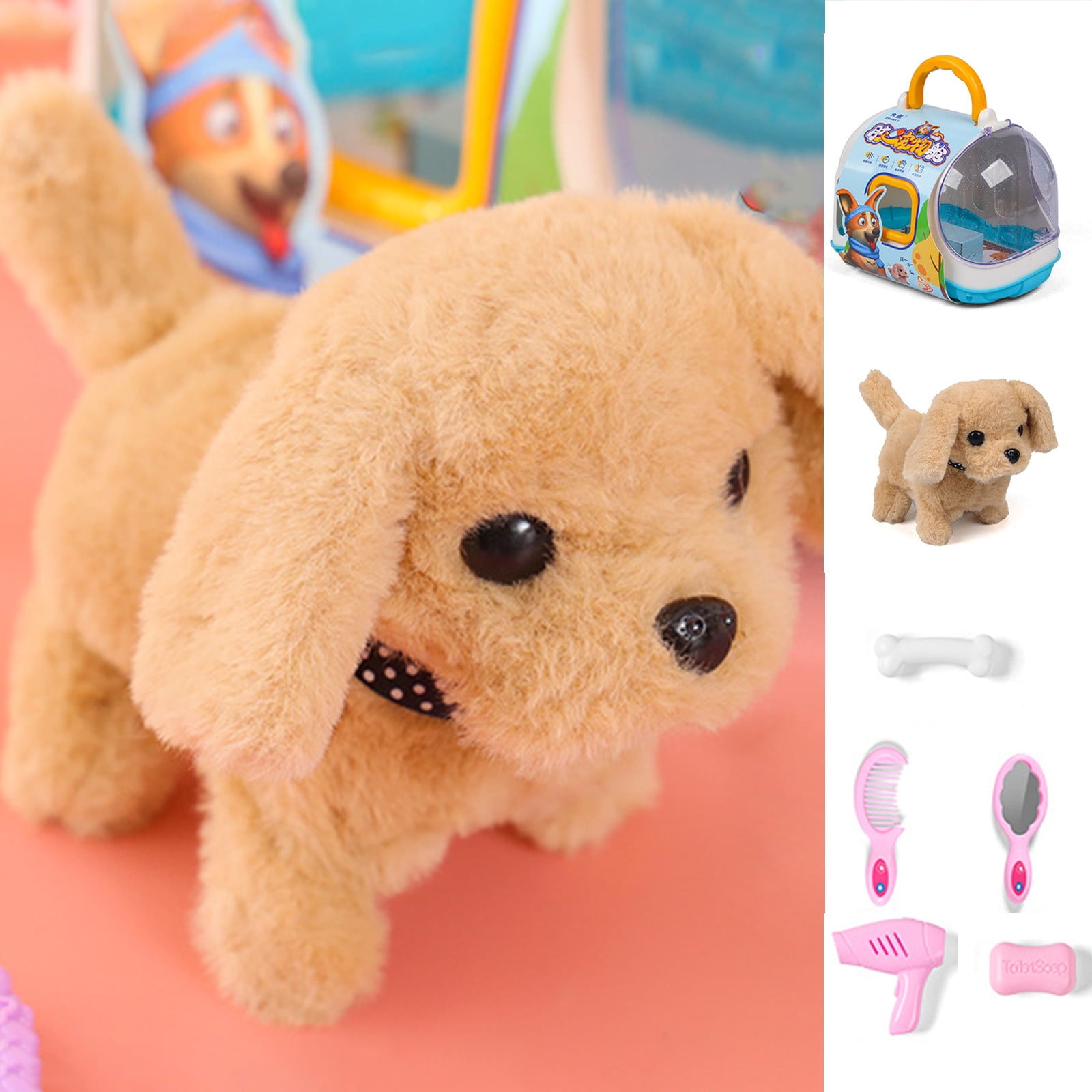 SYOT Pet Care Play Set Electric Vet Play Set-Walking,Barking,Tail ...