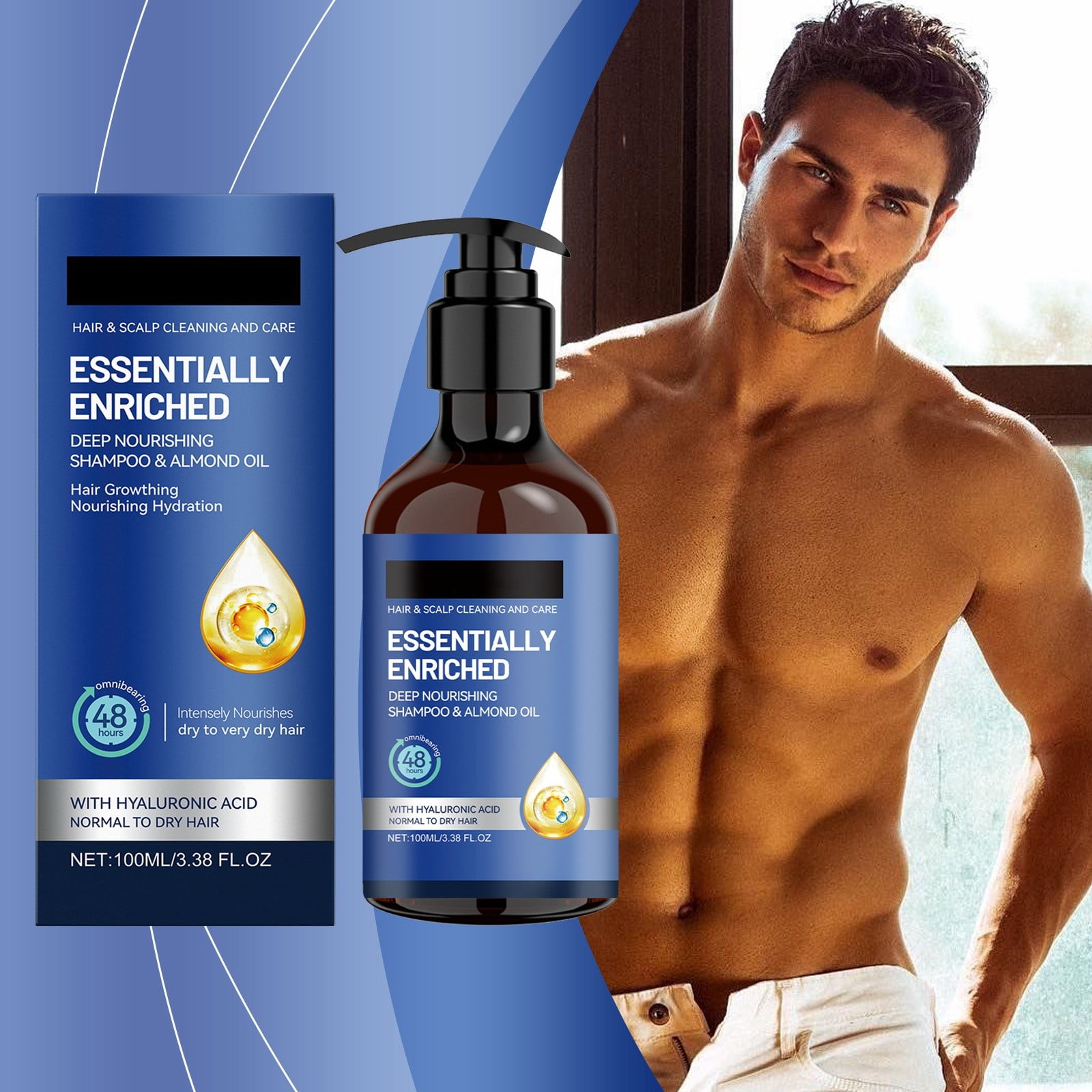 SYS Men's Shampoo Clarifying For Thinning Hair Thickening Formula For ...