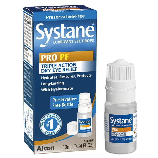 SYSTANE PRO Multi-Dose Preservative-Free Dry Eye Drops 10mL for Daily ...