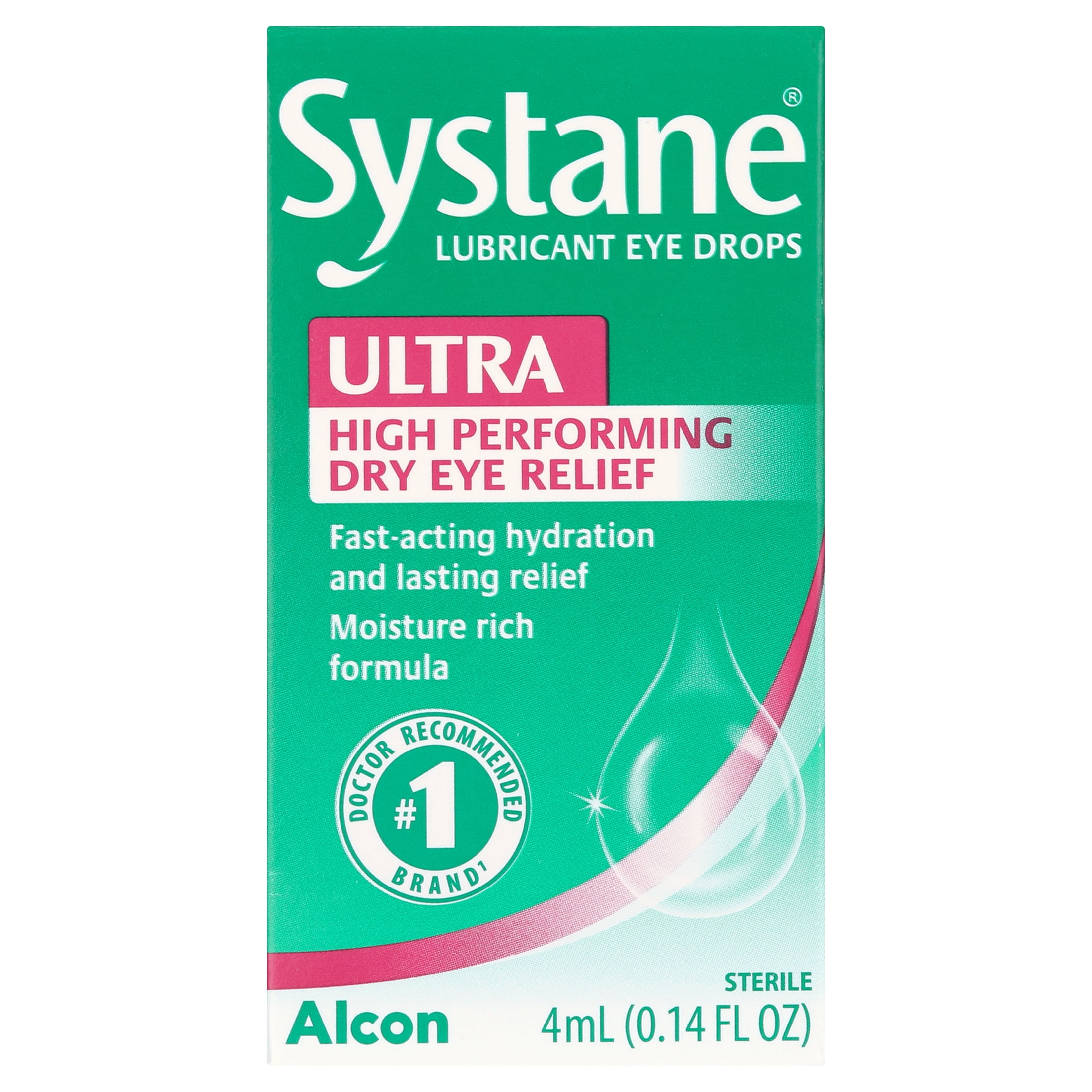 SYSTANE ULTRA Lubricant Eye Drops for Dry Eye Symptoms, 4mL - Walmart.com