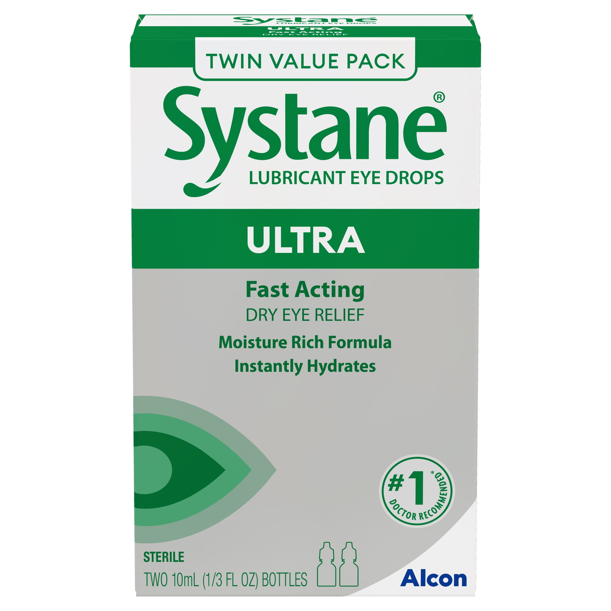 SYSTANE Ultra Lubricant Eye Drops 2x10ml - Walmart.com
