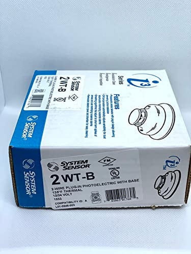 SYSTEM SENSOR 2WT-B 12/24 VDC, 2-Wire, Thermal, with Base, I3 Series ...
