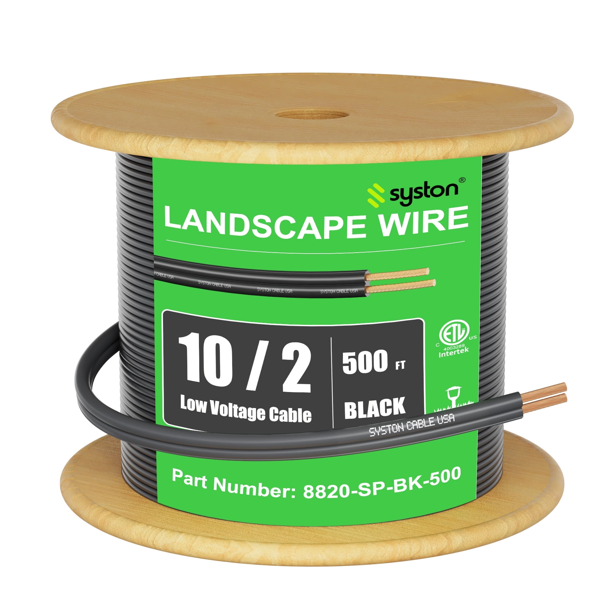 SYSTON 10/2 Low Voltage Landscape Lighting Direct Burial Stranded Wire ...