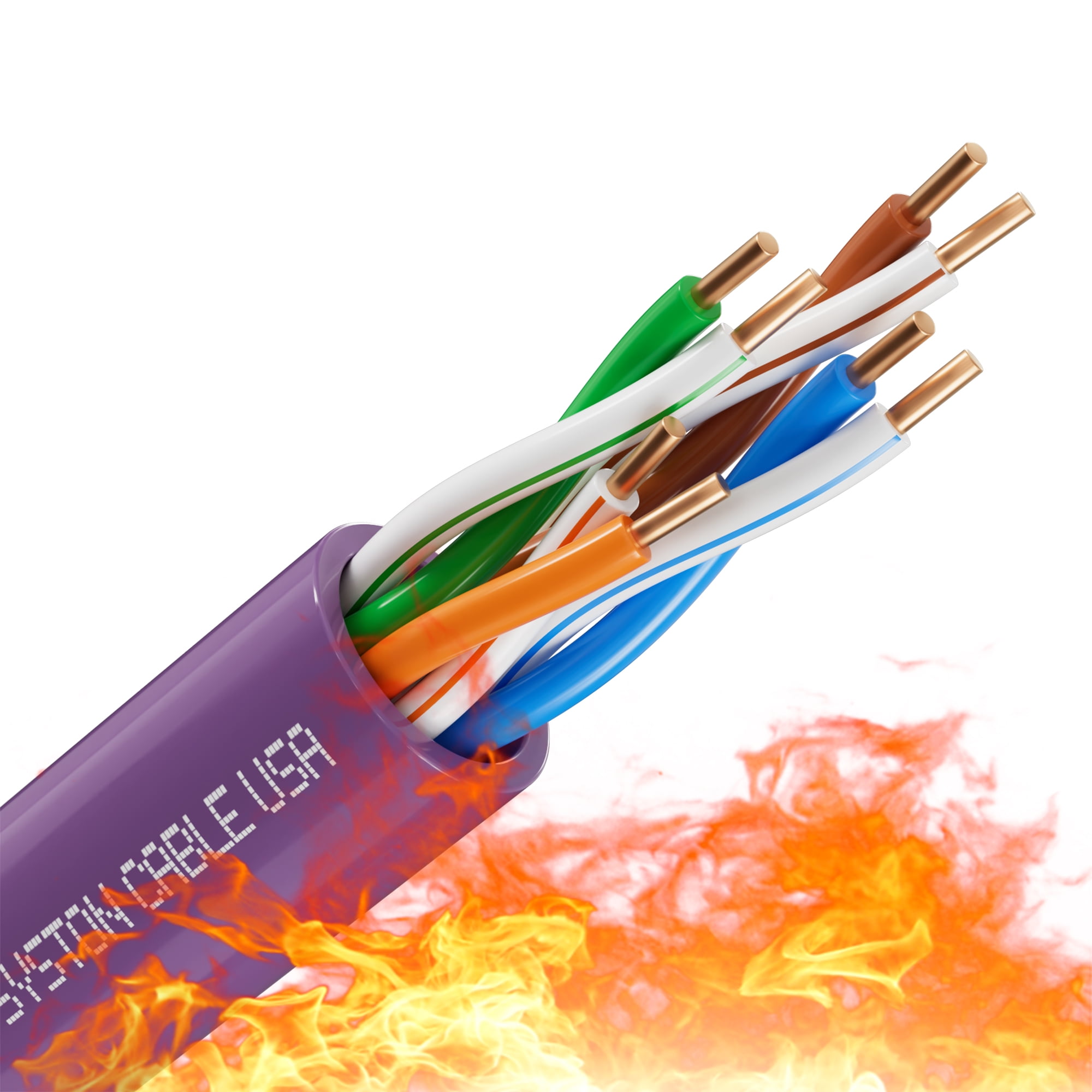 SYSTON CABLE TECHNOLOGY Cat 5E Ethernet Network Cable - 250 FT, 350MHz ...