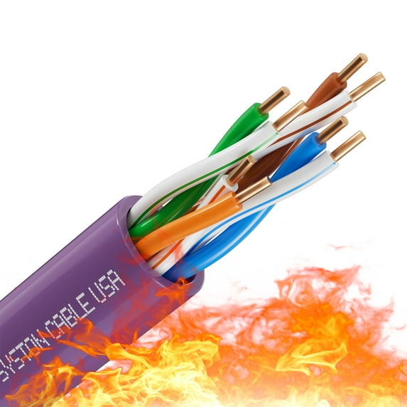 SYSTON CABLE TECHNOLOGY Cat 5E Ethernet Network Cable - 250 FT, 350MHz ...