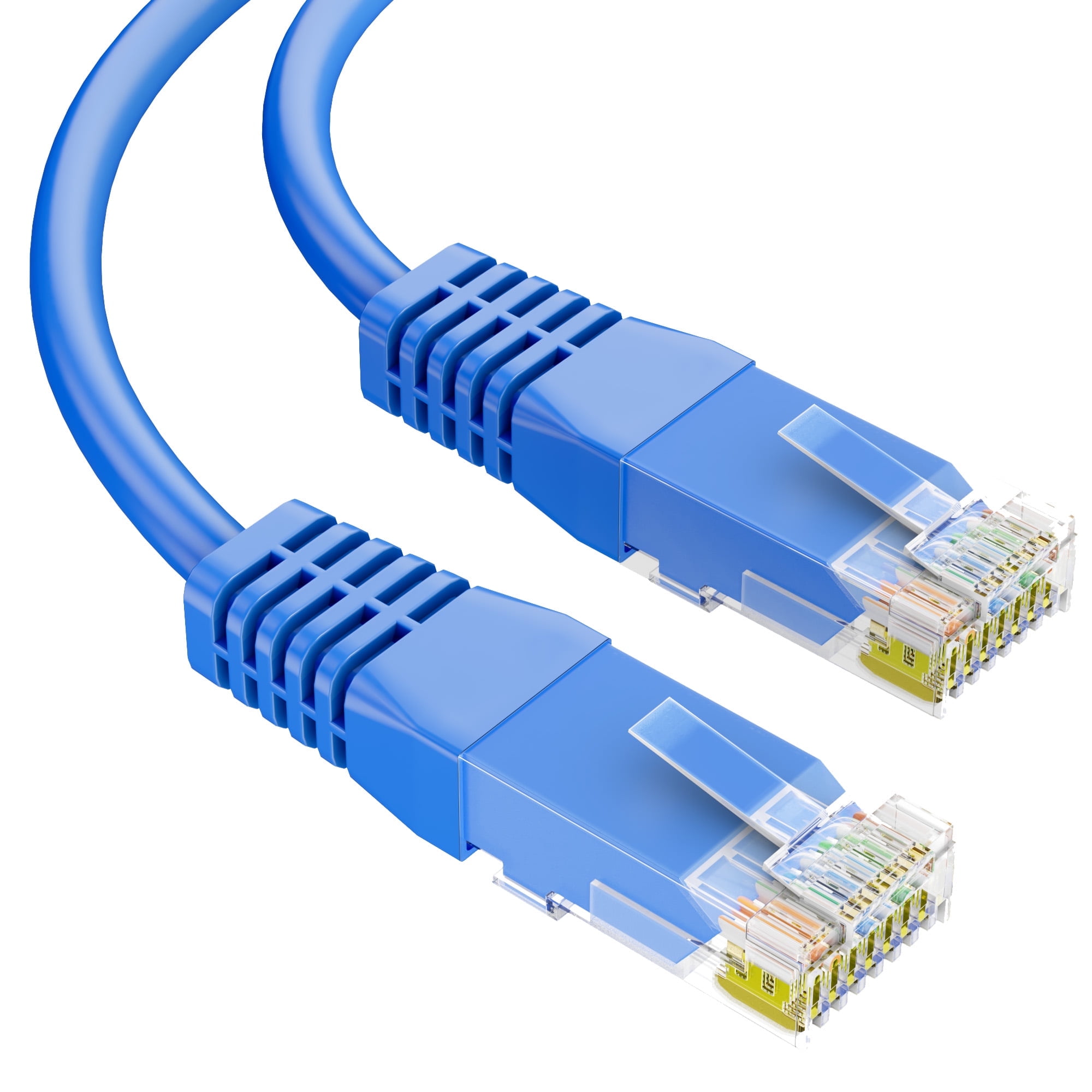 Syston Cat6e Ethernet Internet Cable Patch - 50 FT Blue, 600MHz 23AWG ...