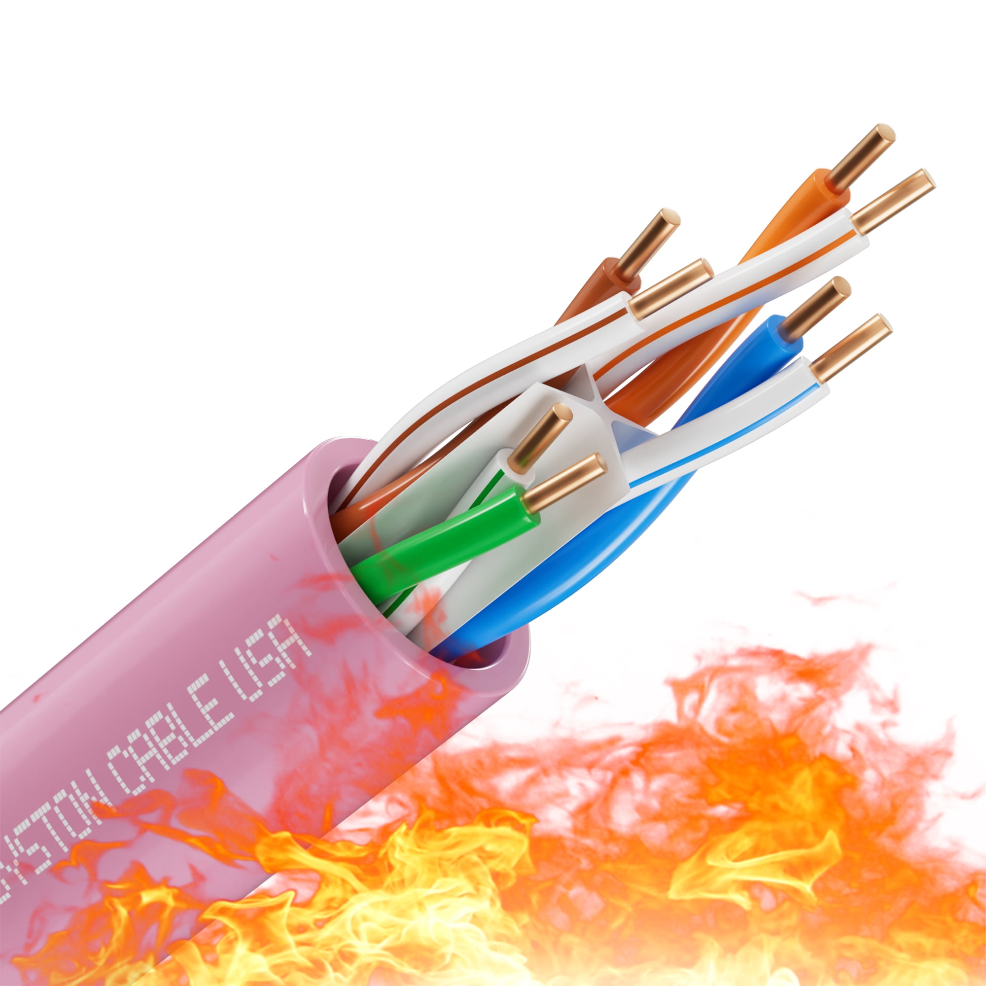 SYSTON CABLE TECHNOLOGY Cat 6E Ethernet Network Cable - 600 FT, 600MHz ...