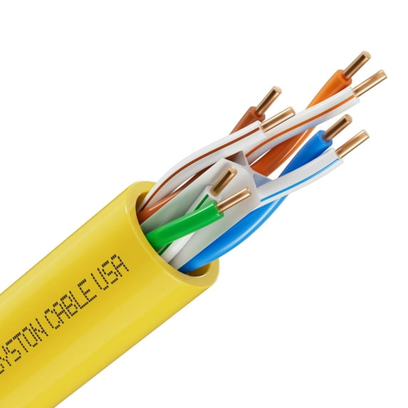 SYSTON CABLE TECHNOLOGY Cat 6E Ethernet Network Cable - 800 FT, 600MHz 23AWG Solid Bare Copper ...