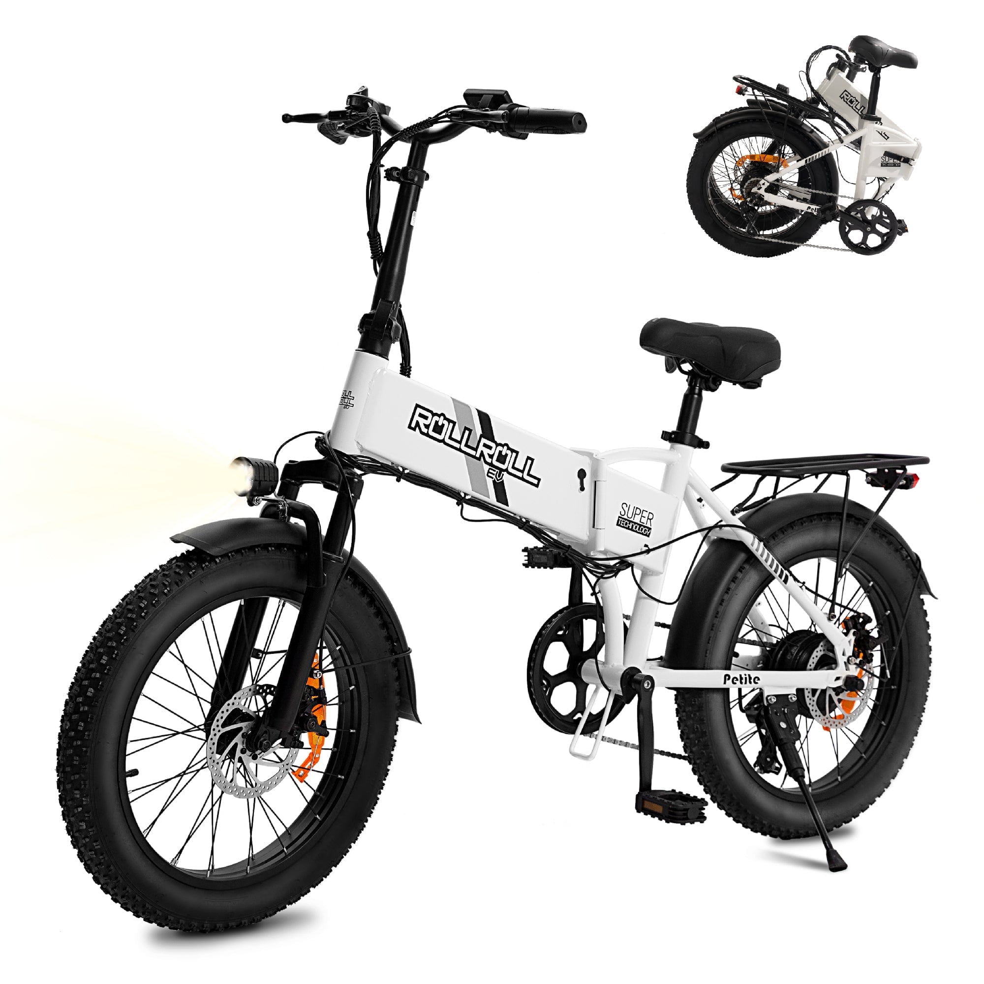 SYX MOTO 20" Fat Tire Electric Bike for Adults, 48V 350W Foldable Ebike ...