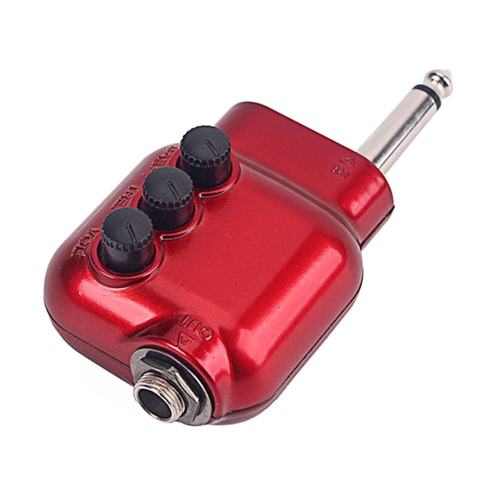 SZ02 Mini Preamplifier Preamp 6.35mm Plug with Bass Treble EQ Volume ...