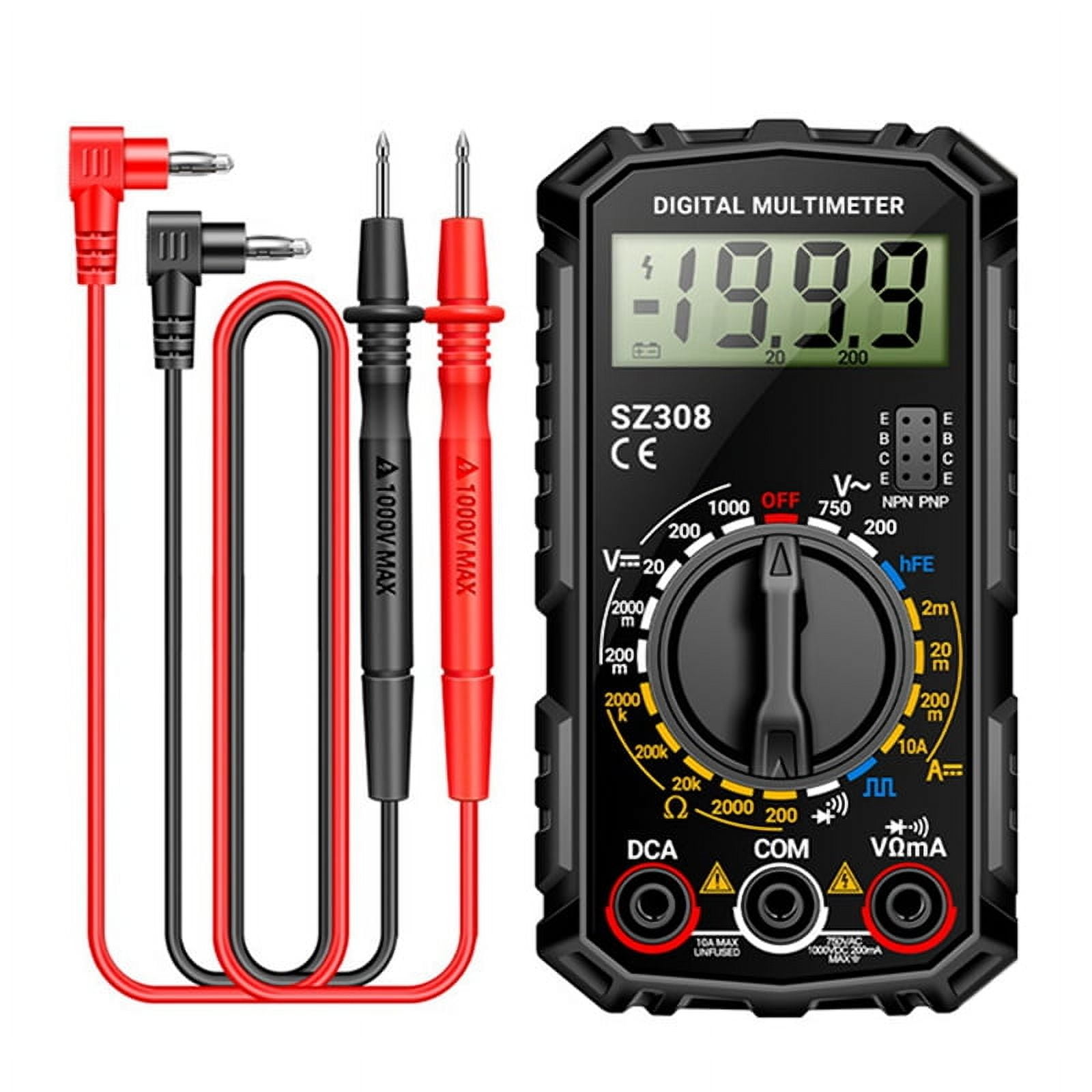 SZ308 Digital Multimeter Voltage Resistance Meter Current Meter ...