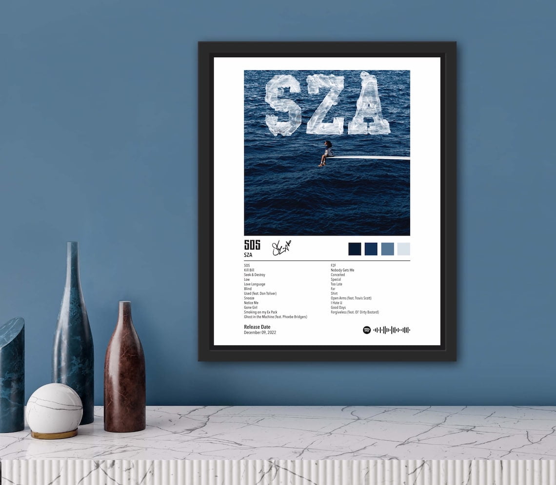 SZA Album Cover, SOS, Celeb, Unframed Poster Size 16x24 - Walmart.com