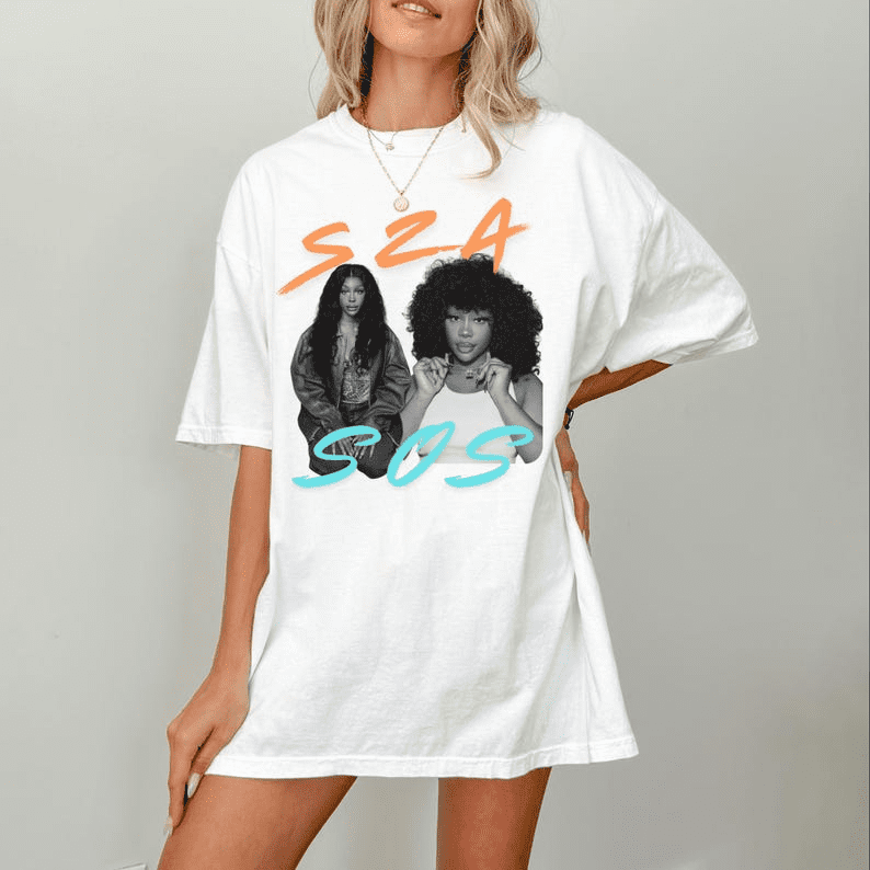 SZA Album Cover T-Shirt, Vintage Style Graphic Tee, Fan Concert Merch ...