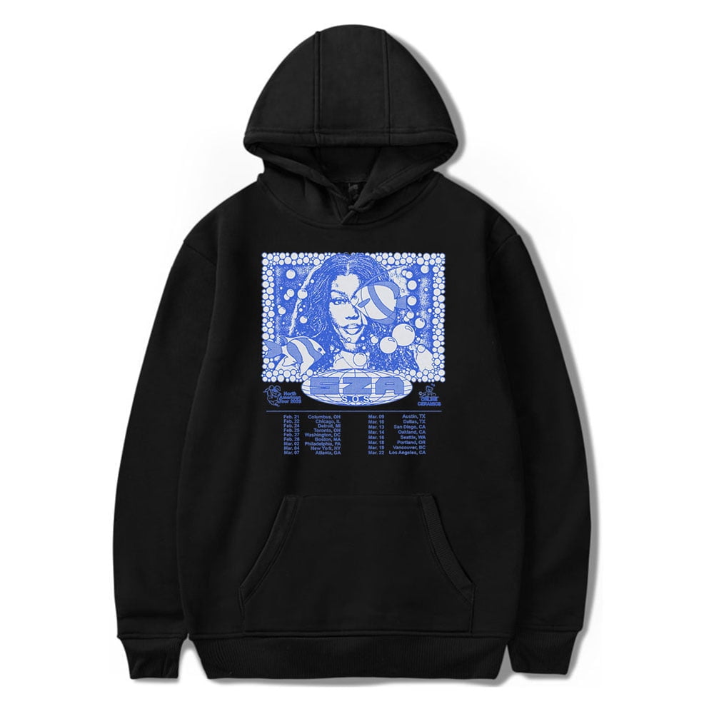 SZA Album SOS Merch Hoodie Unisex Fashion Casual Pullover Hot Hooded ...