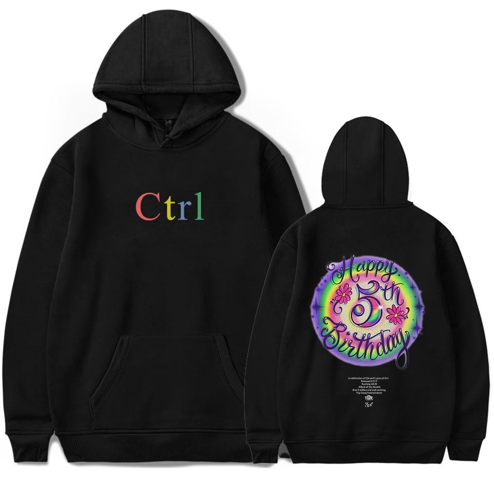 SZA CTRL HAPPY 5TH BIRTHDAY Merch Hoodies Winter Men/Women Hooded ...