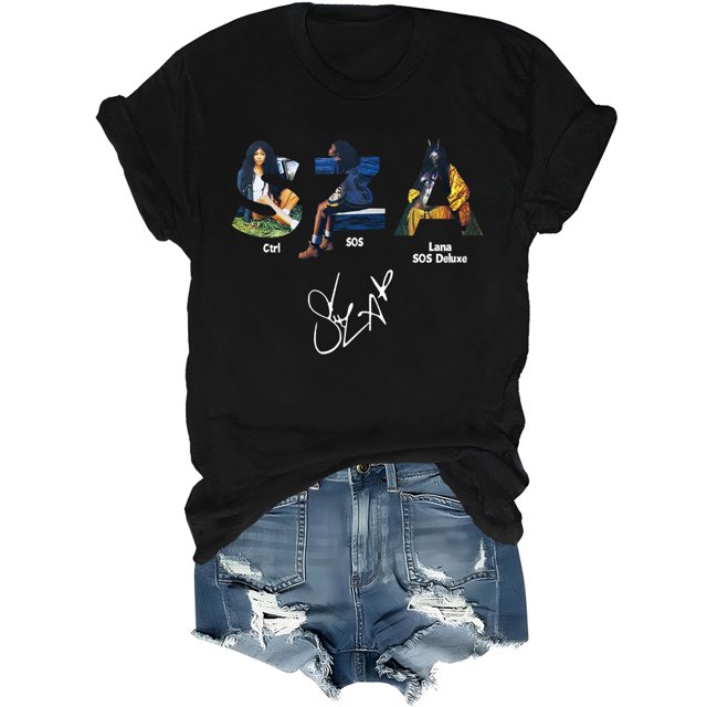 SZA Concert Album Ctrl Sos Lana Shirt, SZA Concert Album Ctrl Sos Lana ...