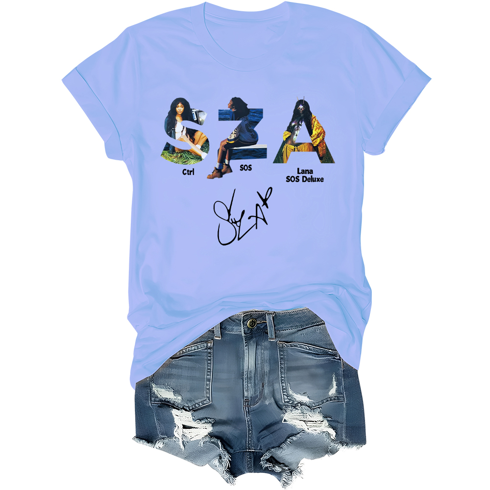 SZA Concert Album Ctrl Sos Lana Shirt, SZA Concert Album Ctrl Sos Lana ...