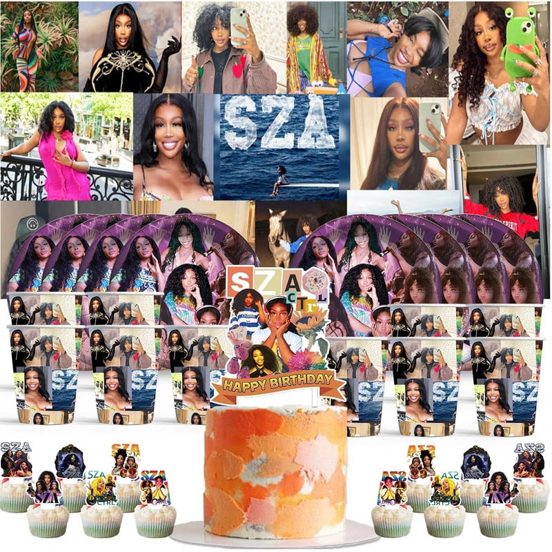 SZA Ctrl Birthday Cups Party Supplies Decor Backdrop Paper Plates Fans ...