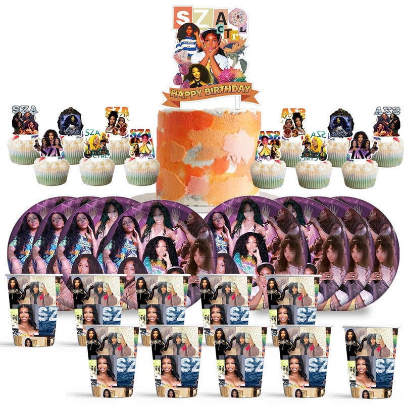 SZA Ctrl Birthday Cups Party Supplies Plates Decorations Cake Topper ...
