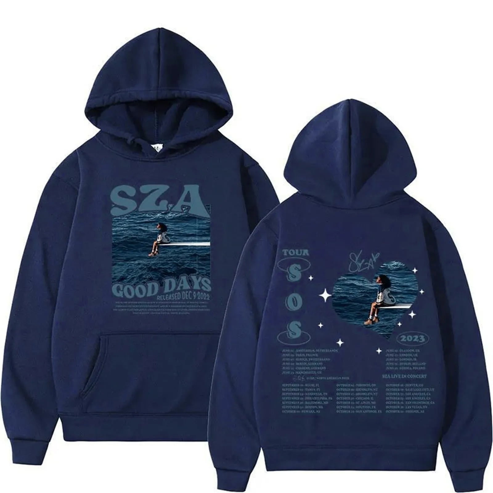 SZA Hoodie Singer SOS Long Sleeve Sweatshirt Women Men Streetwear ...