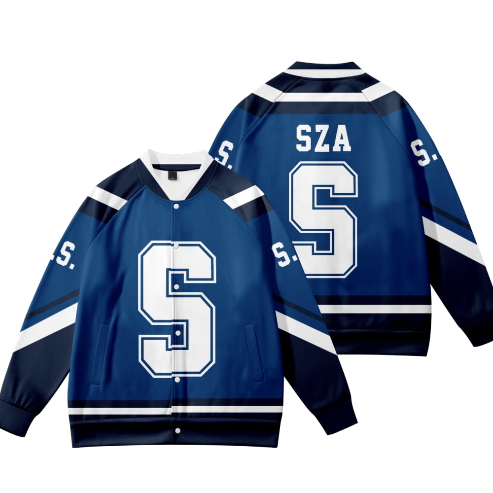 SZA Jersey SOS Merch Jacket New Logo Women/Men Cosplay Baseball Uniform ...